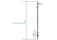 China Hot Galvanized Round Smart Street Light Pole With Charge Station Function for sale