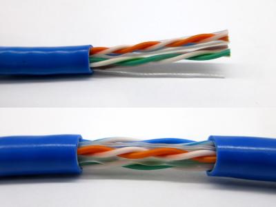 Cina Singolo cavo di lan di Ethernet per la rete fuori del rame nudo di Cat6 4pr 23Awg 0.56mm Utp in vendita