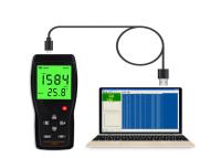China Poratble Wind Speed Measuring Device Anemometer Gauge With LCD Back Light for sale