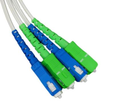 China SC UPC To SC APC Connectors 10m 30m 50m 100m FTTH Drop Cable for sale