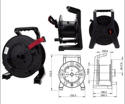 China Mini Size Portable Hand Fiber Optic Cable Reel / Wire Spool / Wire Winch for sale
