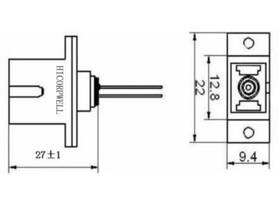 China 1100nm-1650nm de Fotodiode van klein Gebiedsingaas met InGaAs-het Type van Sc van de Detectorspaander for sale