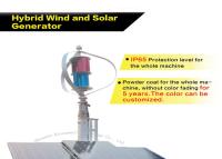 China 600W Maglev Generator Solar Wind Turbine System With 6 to 9 meters Telescopic Mast for sale