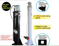China 600W Maglev Generator Solar Wind Turbine System With 6 to 9 meters Telescopic Mast for sale