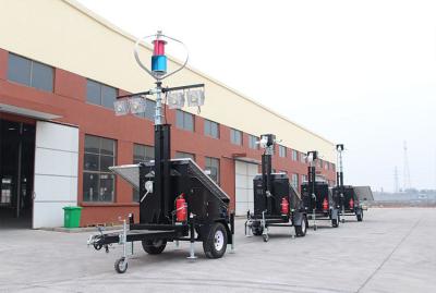China Wind and Solar Hybrid Energy Surveillance Lighting Mobile Trailer for sale