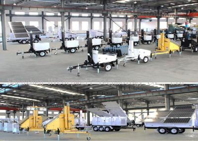 China Wind and Solar Hybrid Energy Surveillance Lighting Mobile Trailer for sale