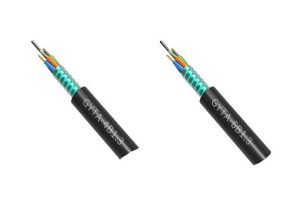 Outdoor Direct Buried Fiber Optic Cable With 12 32 Core GYTA Glass Fiber Optic Cable
