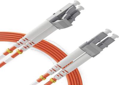 China LC / UPC OM2 Duplex 3.0mm PVC Duplex Patch Cord , 3m / 5m LC FC SC ST SM Fiber Optic Cable for sale