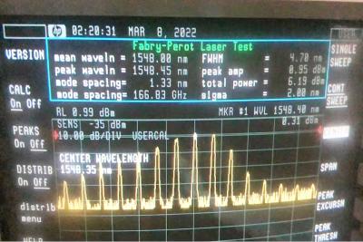Cina Laser a diodi coassiale verso il 1553 nanometro di FP (a 25°C) con il tipo versione di S e TECNICO in vendita