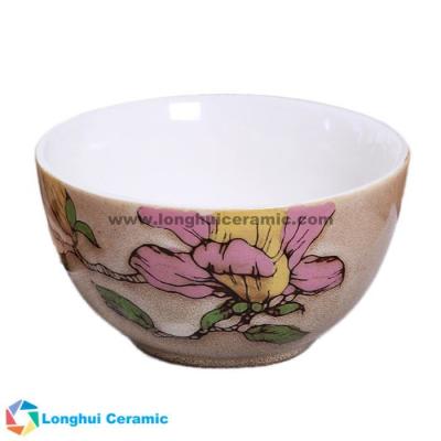 China China factory/manufacturer supplied 4.5'' Fine flower handpainted ceramic bowl for sale
