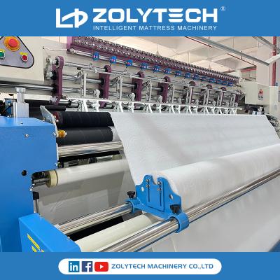 China CE High Speed Computerized Mattress Machine 350 Mph Zolytech Quilting System for sale