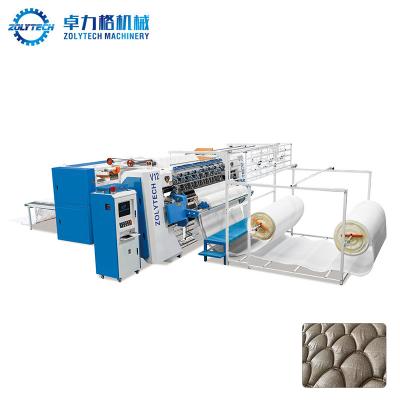 China ZOLYTECH WV12 multi-needle quilting machine high speed computerized chain stitch 1200rpm for quilts and comforters for sale