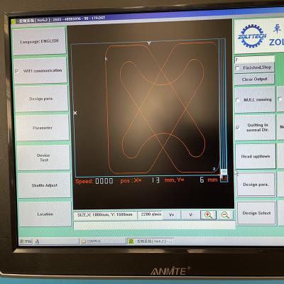 China ZOLYTECH DZ1 3000rpm single needle quilting machine high speed computerized chain stitch mattress quilting machine for sale
