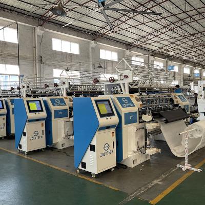 중국 매트리스를 위한 고속도 전산화된 본봉 뜸 다중 바늘 퀼팅 머신 60-150m/H 판매용