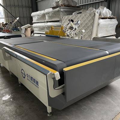 China Automatic Pushing Mattress Tape Edge Machine 50-500mm Sewing Thickness Automatic Flipping 3.37KW for sale