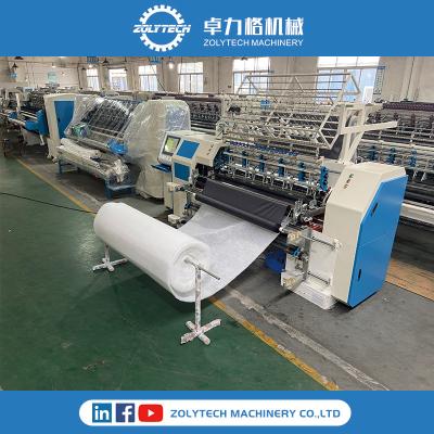 중국 오리털 이불 퀼팅 머신 멀티 니들 누빔 머신은 기계 ZLT-YS64 본봉 뜸을 퀼트를 넣어 누비는 것 사용했습니다 판매용