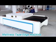 Full Automatic Mattress Tape Edge Machine 4KW With Flipping System