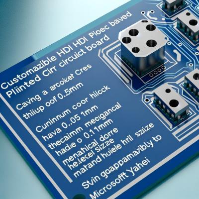 중국 0.1mm 드릴 홀 및 0.05mm 코어 두께의 HDI PCB 보드 판매용
