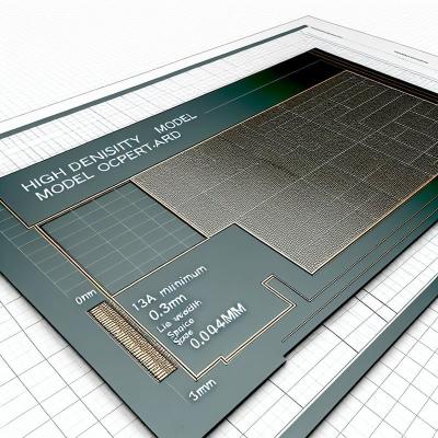 China HDI PCB Board 0,3 mm BGA Pitch 0,04 mm Espaço de linha para eletrônicos de consumo à venda