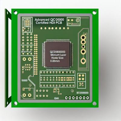 중국 QC080000 인증 HDI PCB 보드 0.3mm BGA 피치와 0.07mm 레이저 드릴 판매용