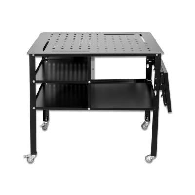 China Mobile Welding Workbench 120LBS High Carbon Steel Anti-Rust Lock Wheels 5/8
