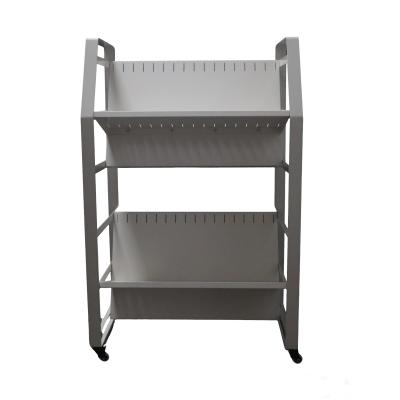 China Heavy Duty Charging Cart Featuring Multiple USB Ports and Cable Management System for Organized Device Charging for sale