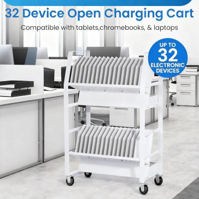 China User Friendly Laptop Charging Cart Including Cable Management Channels and Smooth Rolling Wheels for Easy Transportation for sale