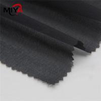 China Double Dot Woven Fusing Polyester Interlining White Black for sale