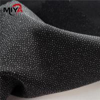 China Double Dot Woven Fusing Polyester Interlining White Black for sale