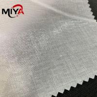 China Woven Fabric Polyester Fusible Interlining Plain Weave for sale