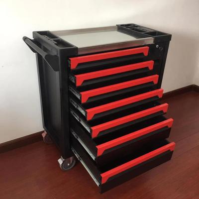 Cina Governo a ruote di gomma silenzioso del lato del cassetto di verticale 7 del carrello della cassetta portautensili in vendita