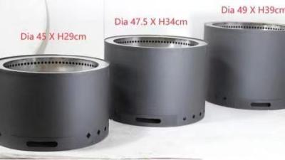 Cina Fuoco portatile Pit Smokeless Black Campfire Stove di acciaio inossidabile del BARBECUE in vendita
