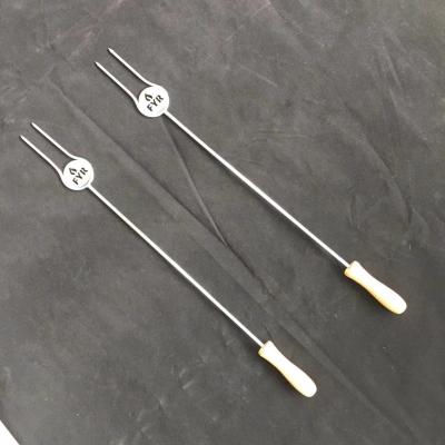 China 45ccm Intrekbare 31cm Ineenschuivende Vorken van BARBECUE de Roosterende Stokken Te koop