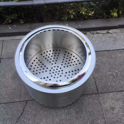 Cina Falò all'aperto che non dà fumo a 19,5 pollici di Pit Camping Stainless Steel Portable del fuoco in vendita