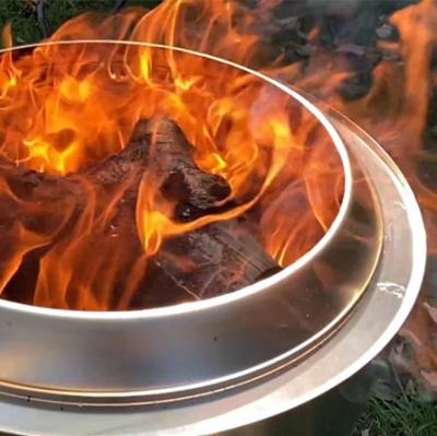 Cina BARBECUE che non dà fumo a 18 pollici del pozzo del fuoco di acciaio inossidabile, pozzo del fuoco del cortile del falò di 33cm in vendita