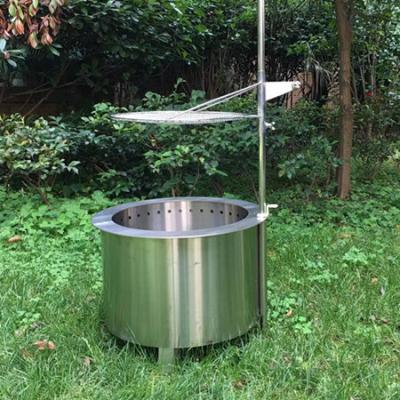 Cina Portatile a 22 pollici del falò della griglia che non dà fumo doppia a 14 pollici di Firepit in vendita