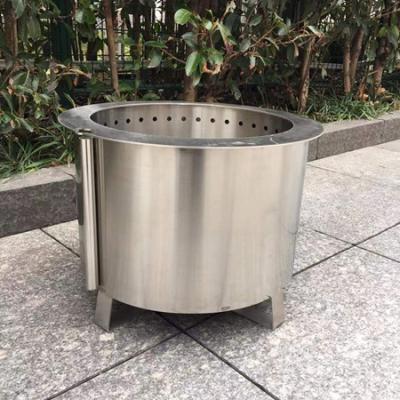 Cina Stufa che non dà fumo all'aperto a 18 pollici doppia di Pit Smokeless 45.5cm del fuoco di acciaio inossidabile in vendita