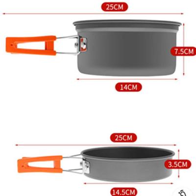 Cina Il piccolo vaso di campeggio all'aperto ha messo il materiale 16*16*11cm della lega di alluminio in vendita