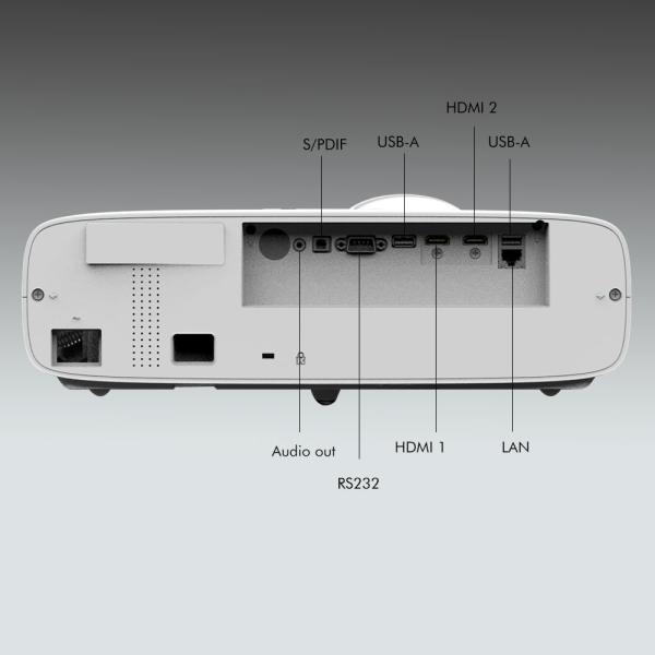 Quality 5200 Lumen 4K Laser Movie Short Throw Projector With 50-300 Inch Screen Size For for sale