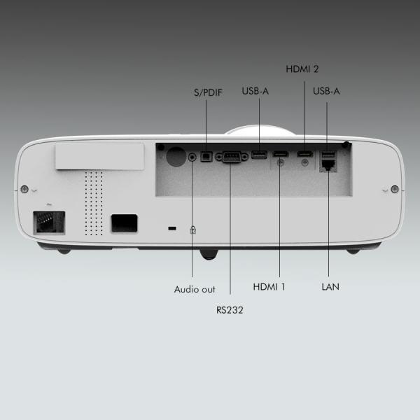 Quality 4800 Lumen 4K Laser Short Throw Projector With 16W Speakers For Versatile for sale