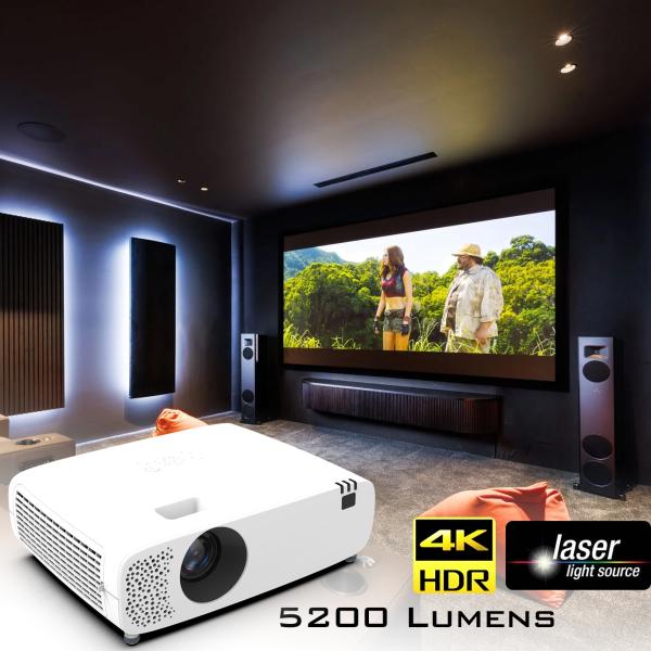 Quality 5200 Lumens Bright Laser Projector With 4K Enhancement And 30000 Hour Lifetime for sale