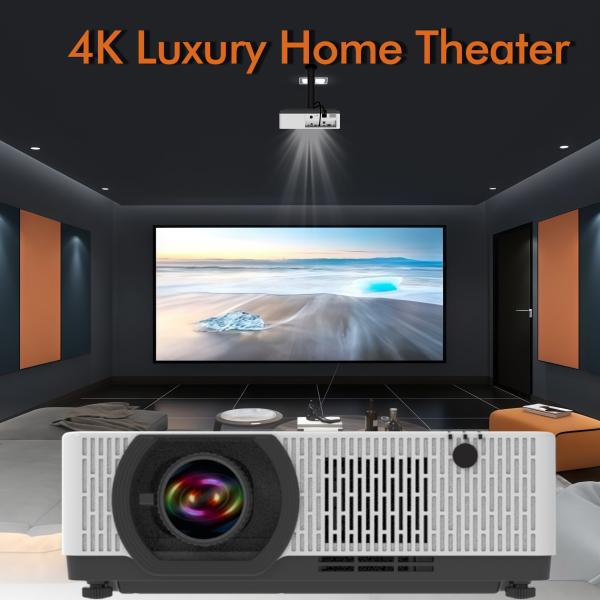 Quality 7200 Lumen 4K Luxury Home Theater Laser Projector High Dynamic Range for sale