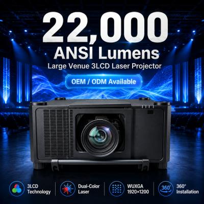 China Premium Large Venue Laser Projector  22,000 Lumens, Motorized Lenses for 3D Mapping for sale
