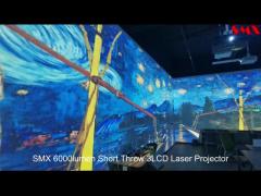 6000 Lumen 3LCD 4k Projector Para Casa Imersivo Projector de Sala