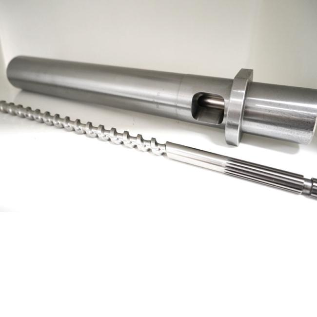 OEM Custom Stainless Steel Alloy Screw Auger Nitride Single Twin Extruder Screw Barrel