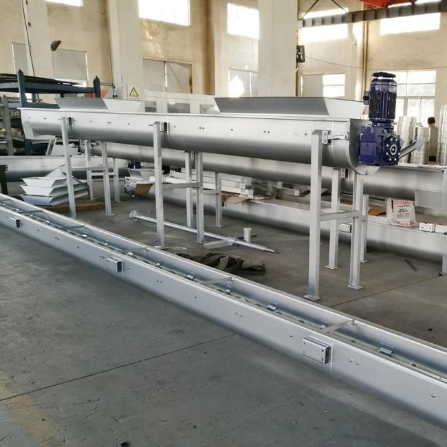OEM Custom Horizontal Sludge Dehydrating Stainless Steel Screw Auger Conveyor