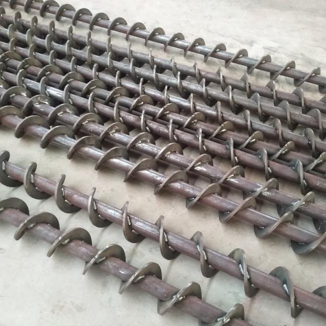 OEM Custom Transportation Auger Parts Continuous Screw Flight Spiral Blade Auger Conveyor