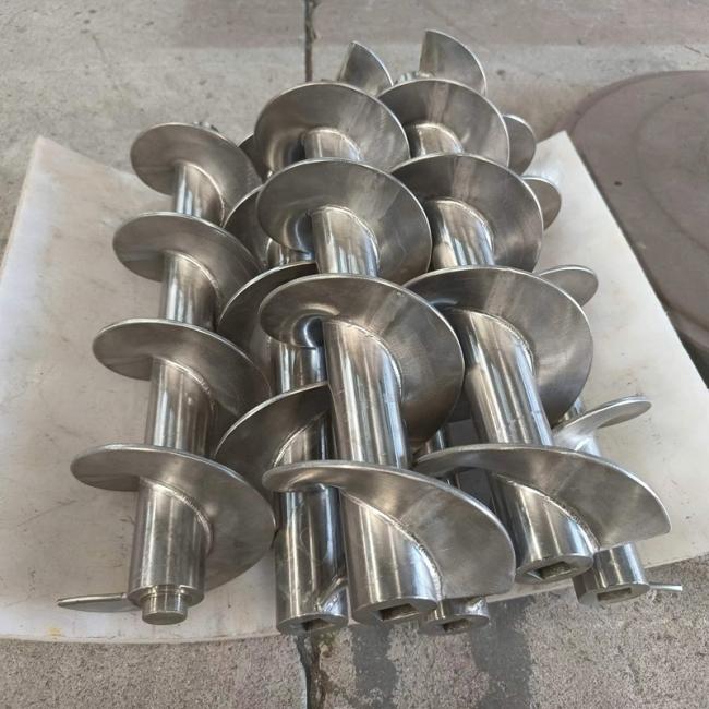 OEM Custom Transportation Auger Parts Continuous Screw Flight Spiral Blade Auger Conveyor