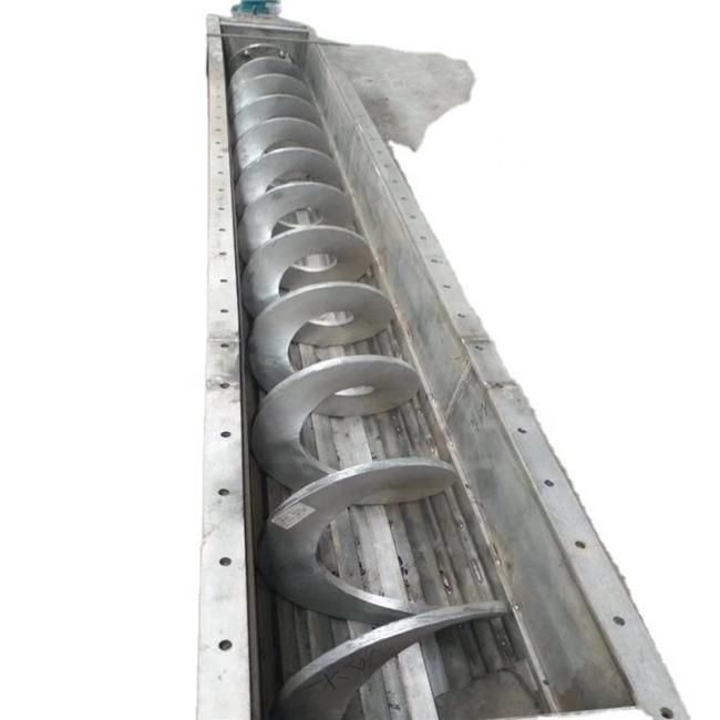 OEM Custom Sludge Dehydrating Wastewater Screw Conveying System Shaftless Auger Conveyor