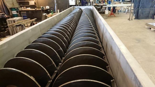 Interlayer Cooled Twister Screw Conveyor